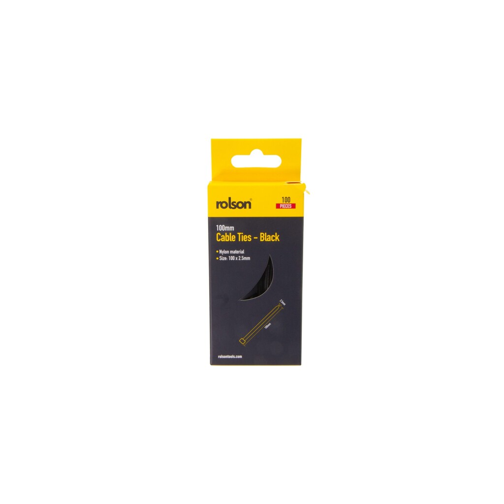 Rolson kaabliside must 100 x 2,5mm 100tk RL-60880 - UM5.ee